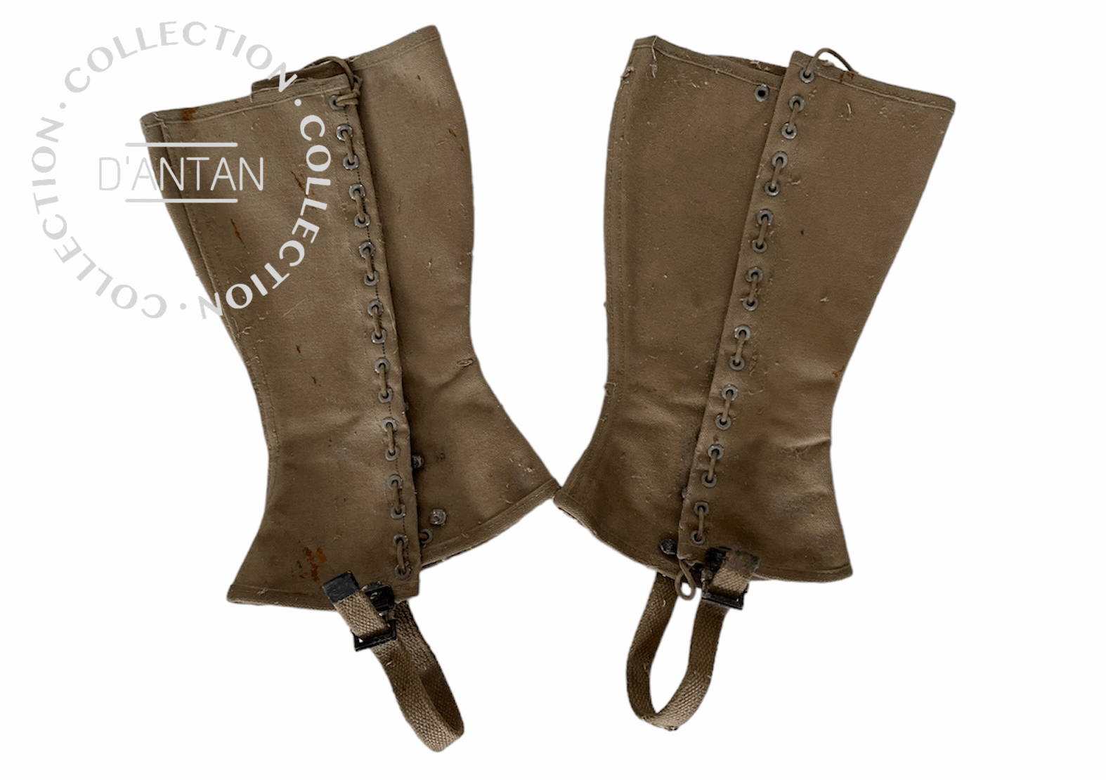 Paire de Guêtres US WW2 Originale Taille 3R – COLLECTION D'ANTAN