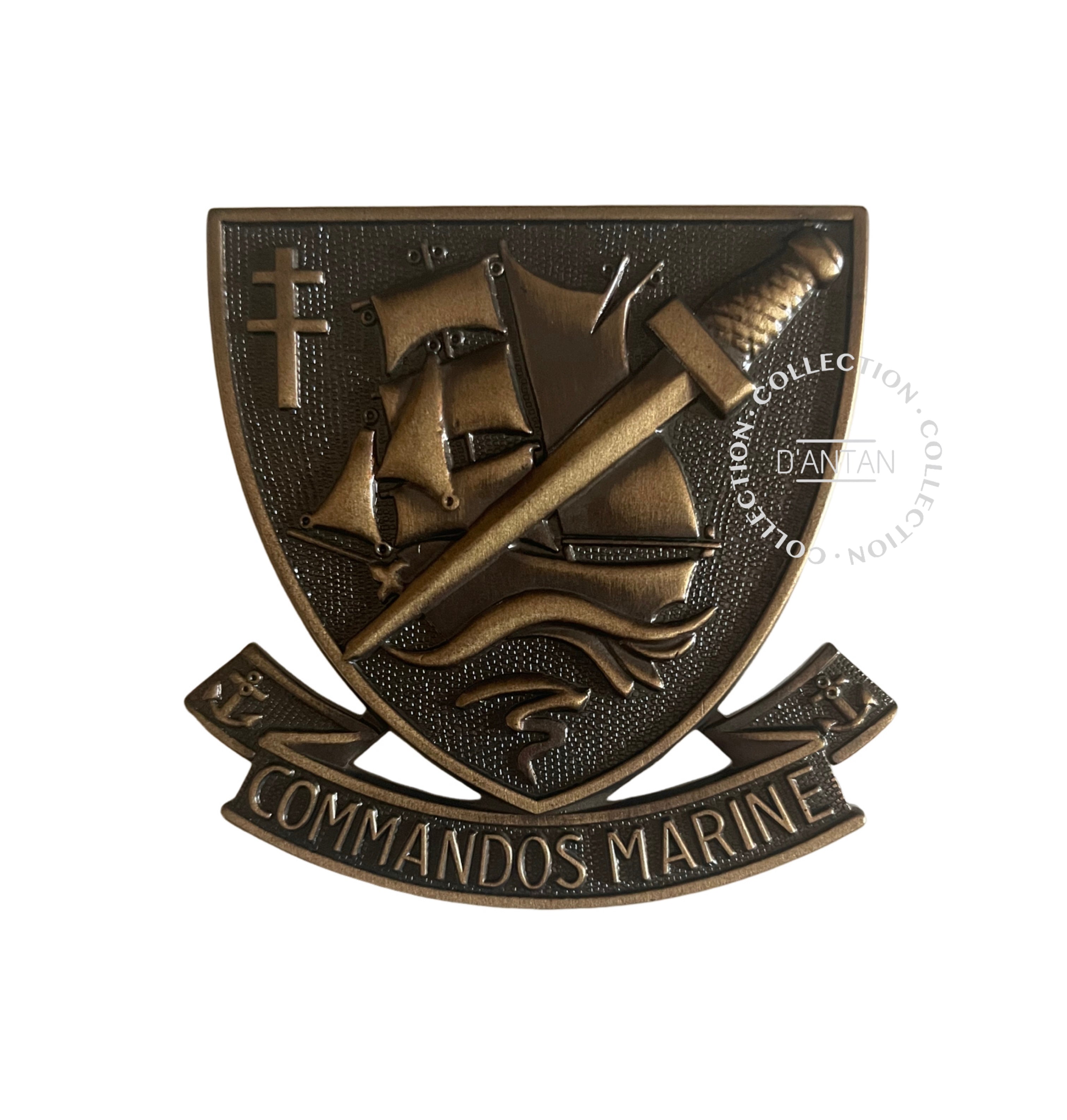 Insigne de Béret Commandos Marine Reproduction – COLLECTION D'ANTAN